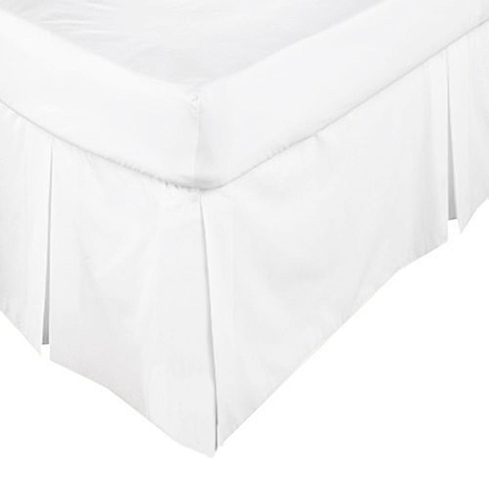 Box Pleated Valance White – coverlet heaven