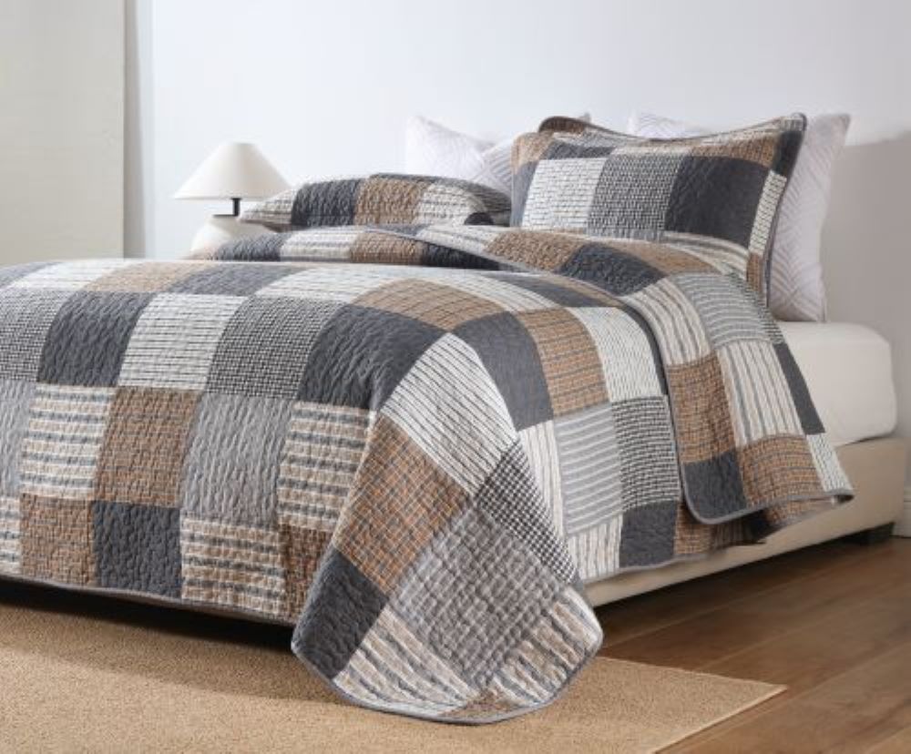 100% Cotton Patchwork Coverlet Set - Coven – coverlet heaven